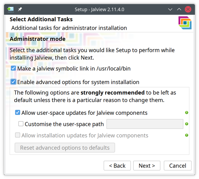 Administrator Install - Jalview